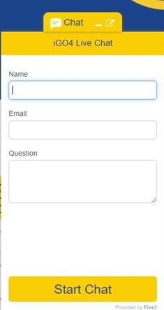 How do I contact you via web chat? – iGO4